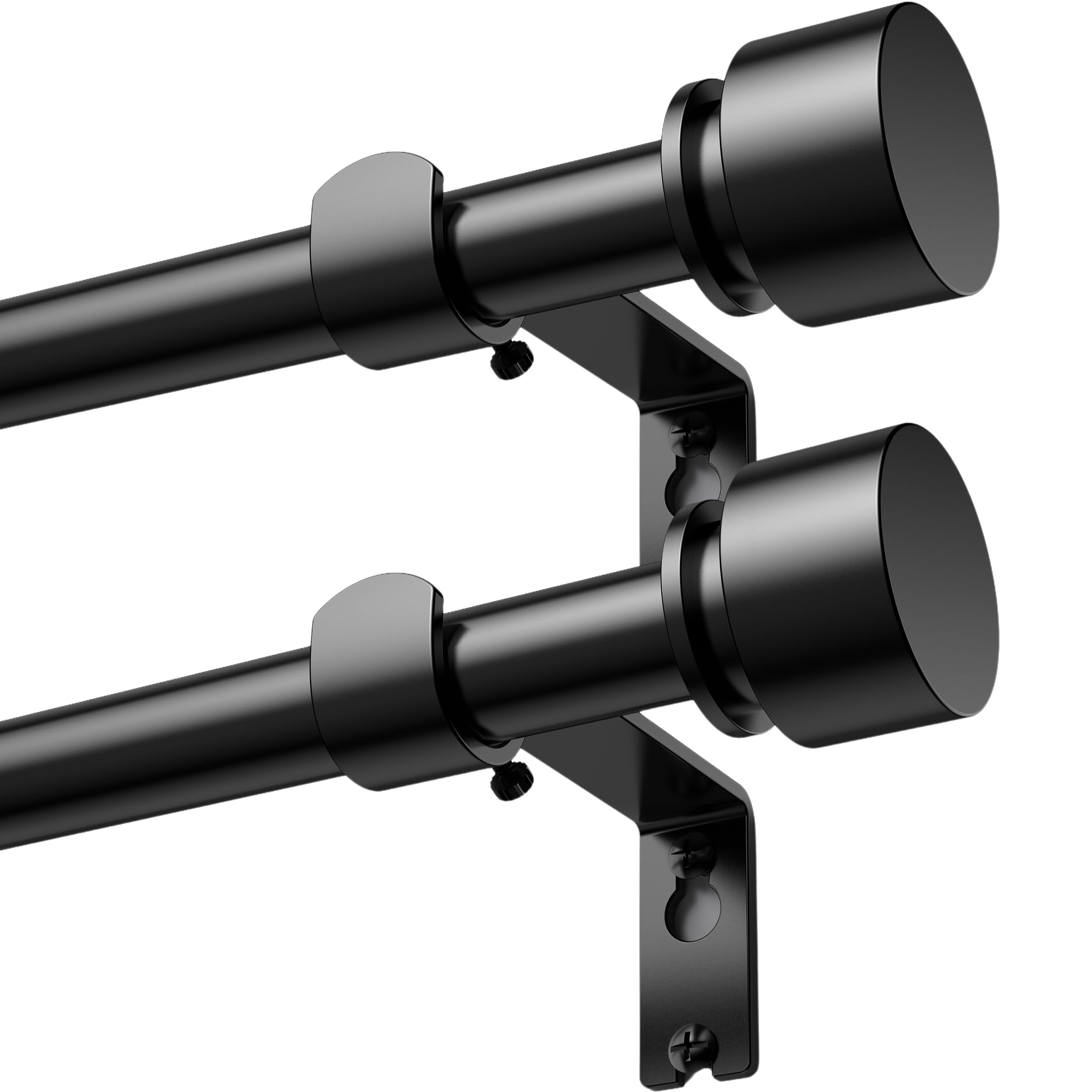 Amazon.com: 2 Pack Short Curtain Rod 17 to 30 inch, Thick Rod ...