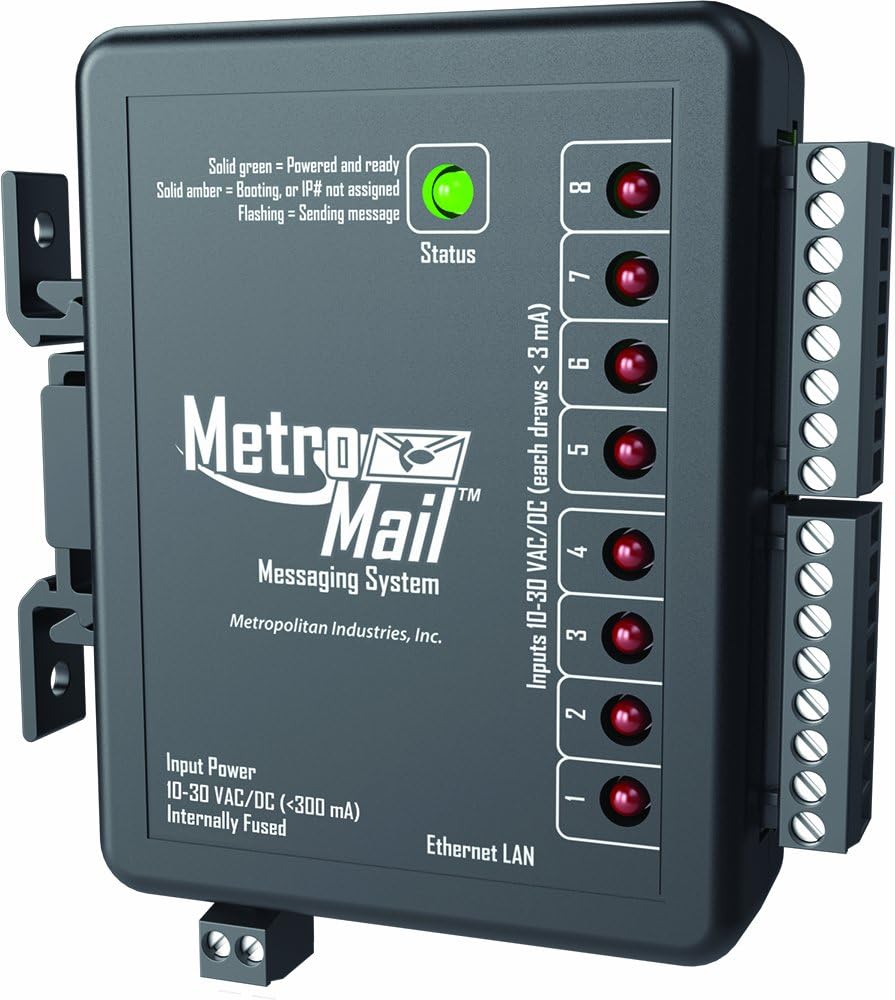 Amazon.com: MetroMail Alarm / Status Messaging System with Email and ...