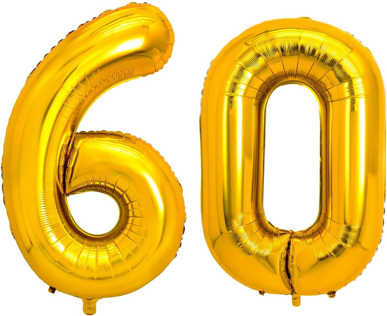 Amazon.com: PIGETALE 40 Inch 60 Number Balloons Gold Big Giant Jumbo ...