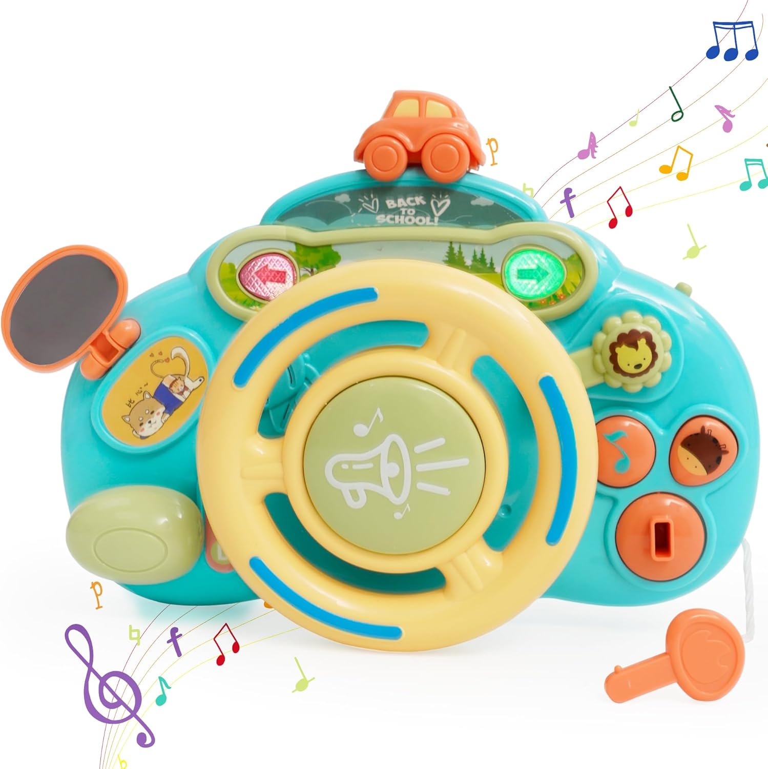 Amazon.com: Ark miido Steering Wheel Toys Baby Interactive Learning Toy ...