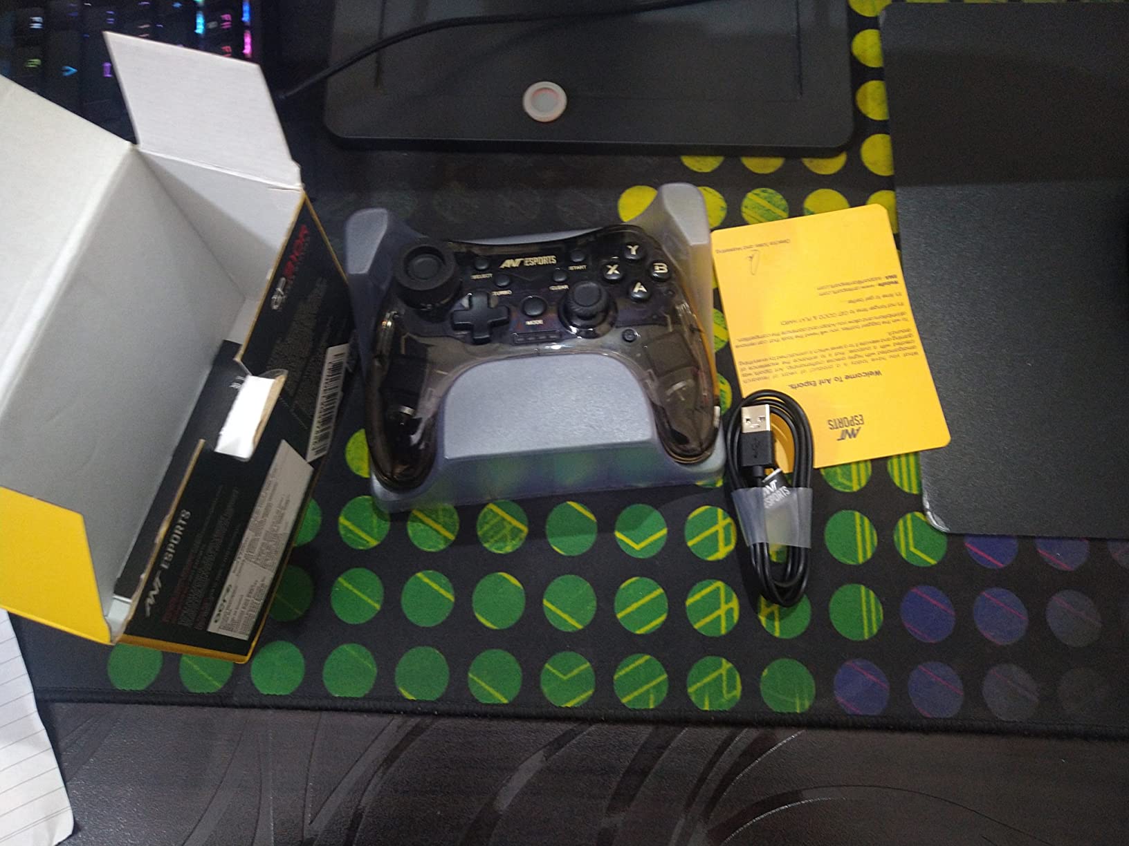 Ant Esports GP310R Wireless Game-Pad with Neon RGB, Support PS4, PS3 ...