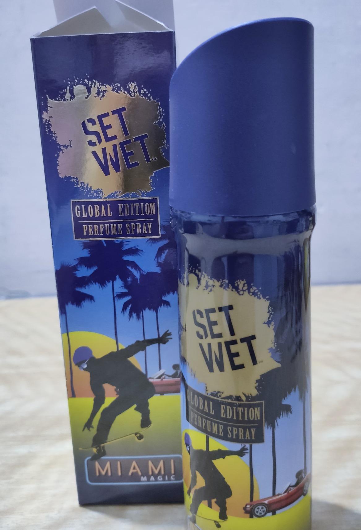 Set Wet Global Global Edition Perfume Spray For Men, Miami Magic, 120 ...