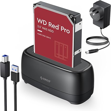 Amazon.com: ORICO External Hard Drive Docking Station for 2.5/3.5 Inch ...
