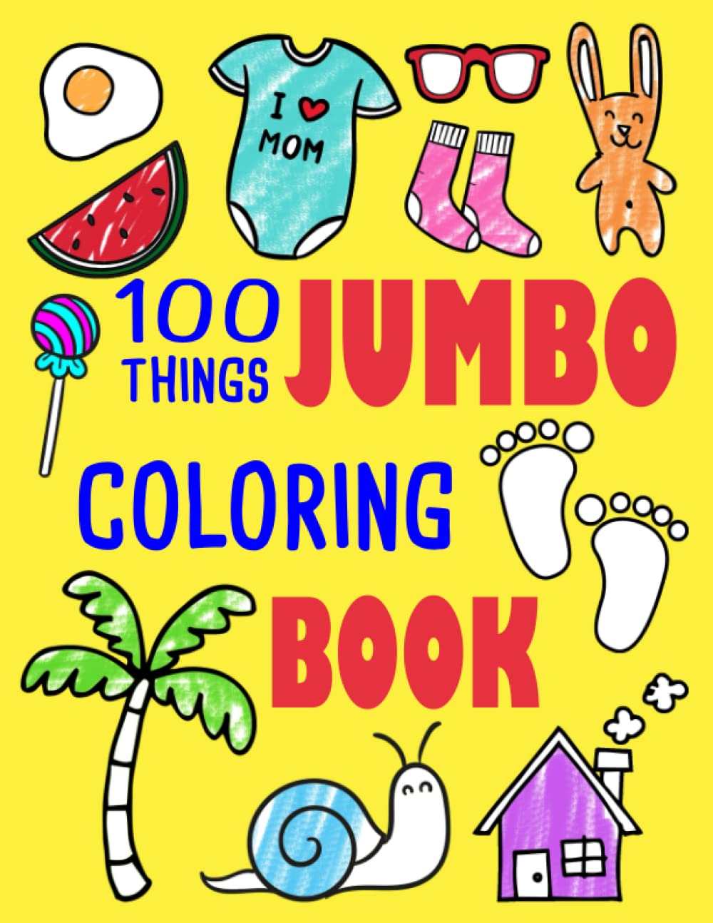 Amazon.com: 100 Things Jumbo Coloring Book: Jumbo Coloring Books For ...