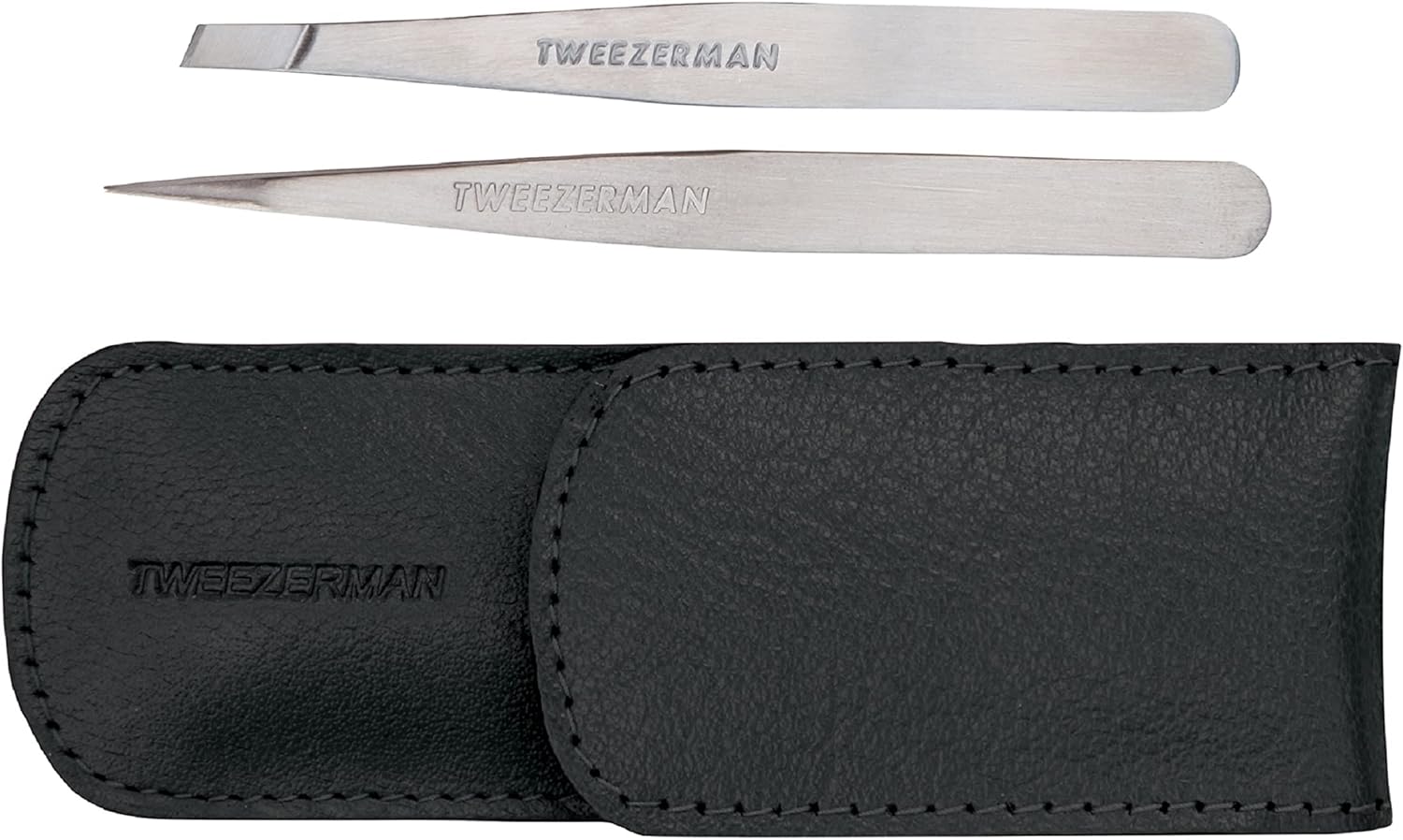 Tweezerman Petite Tweezer Set, Black Leather Case : Amazon.com.au ...