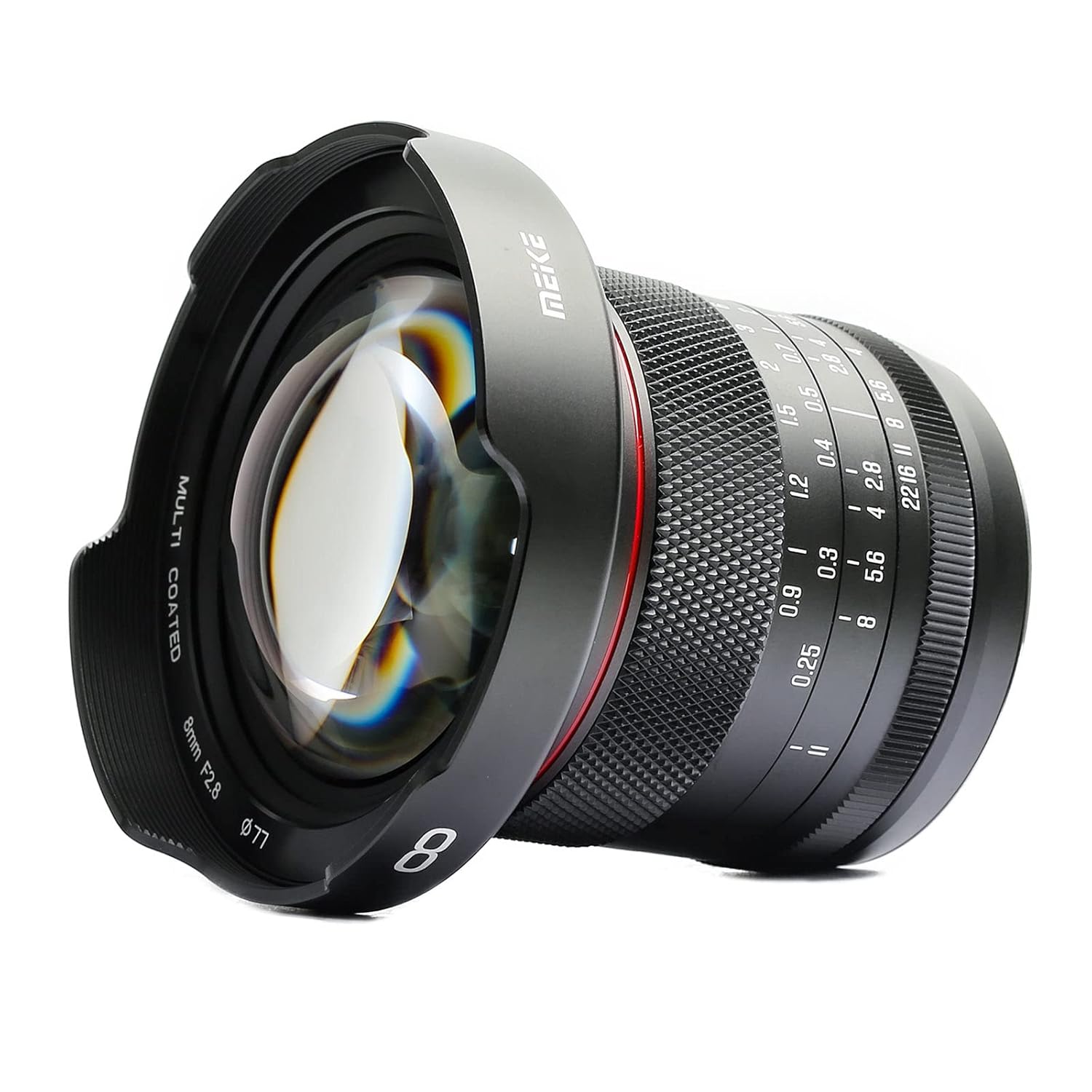 Meike 8mm F2.8 Ultra Wide Angle Zero Distortion Manual Focus Lens ...