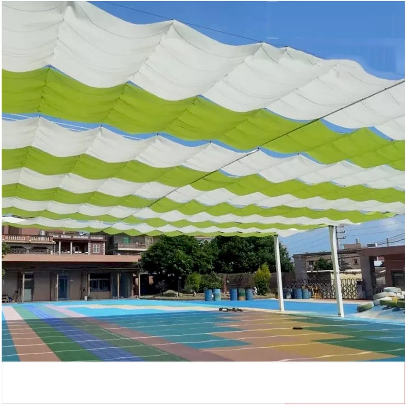 Amazon.com : Sun Shade Sail, Wave Shade Sails Retractable, 2023 Upgrade ...