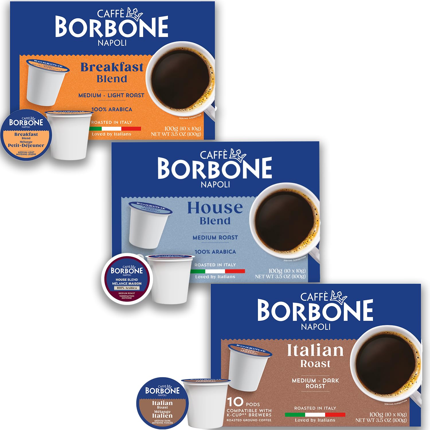 Amazon.com: Caffe Borbone Variety Pack Coffee Pods (30 Count) – House ...