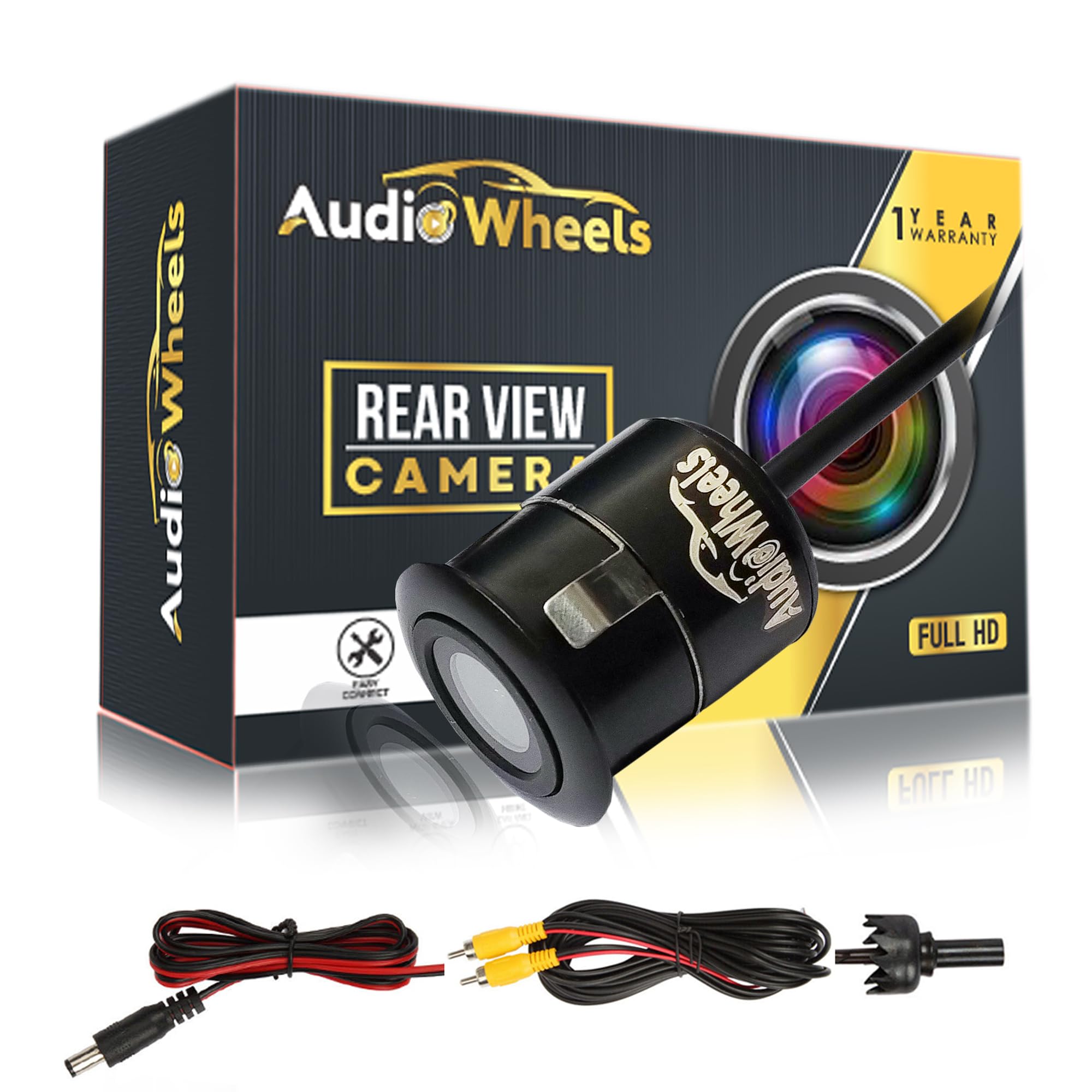 Buy Audio Wheels AHD 1080P Car Backup Camera - 170° Wide Angle, IP68 ...