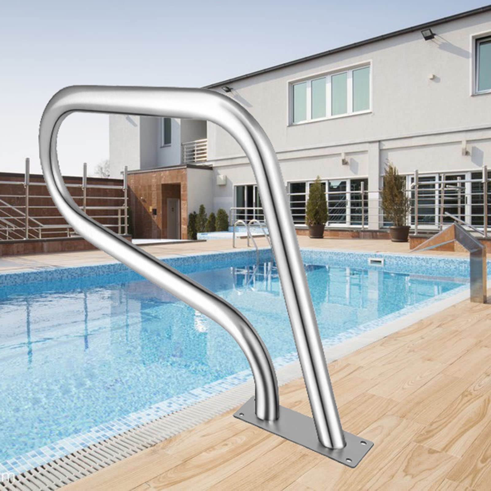 Buy Pack Of 1 Stainless Steel Pool Handrail, 32"x22.5" Swimming Pool ...