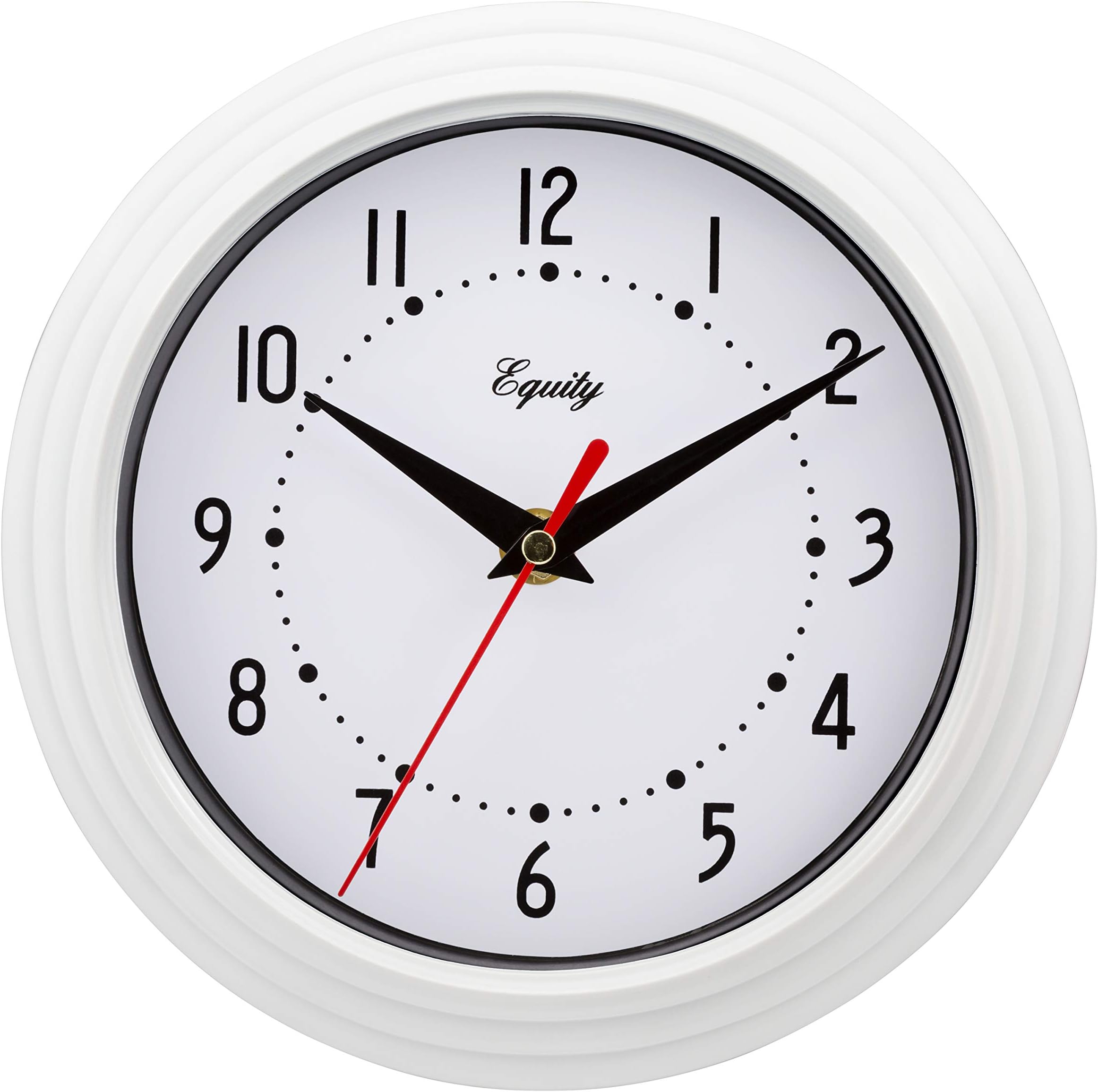 Amazon.com: Equity 25011 8 Inch White Basics Quartz Analog Clock : Home ...