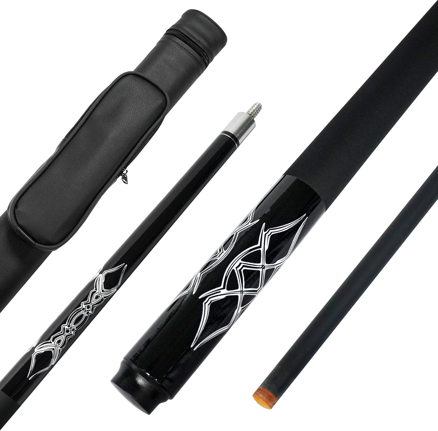 Amazon.com : steelarrow Pool Cue Stick 2-Piece Fiberglass Billiard Cue ...