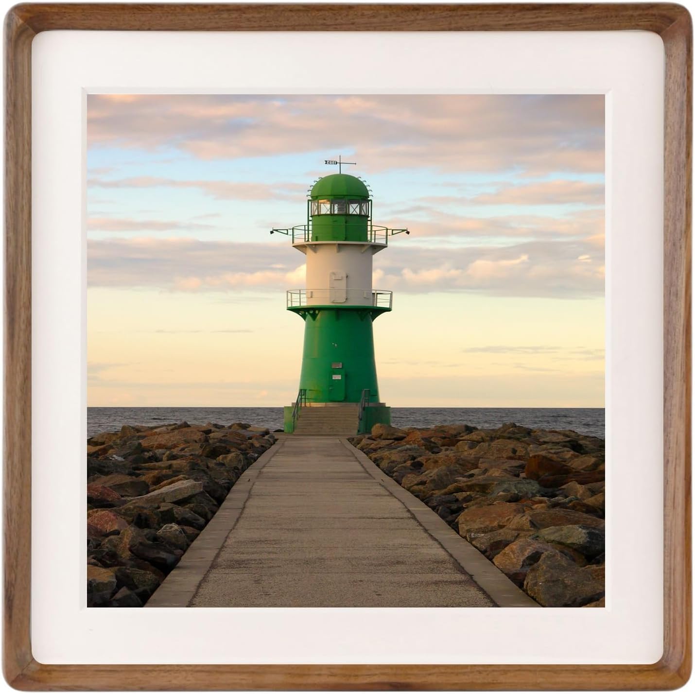 Amazon.com - icheesday 8x8 Wooden Picture Frames, Rustic Square Photo ...