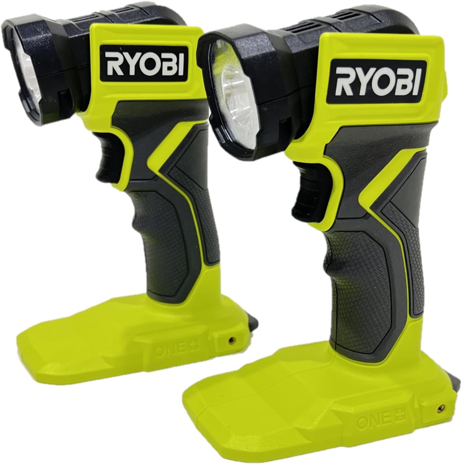 Ryobi 18V LED Light, PCL660 2Pk - Bulk Packaged, Handheld, Green, 2pk ...