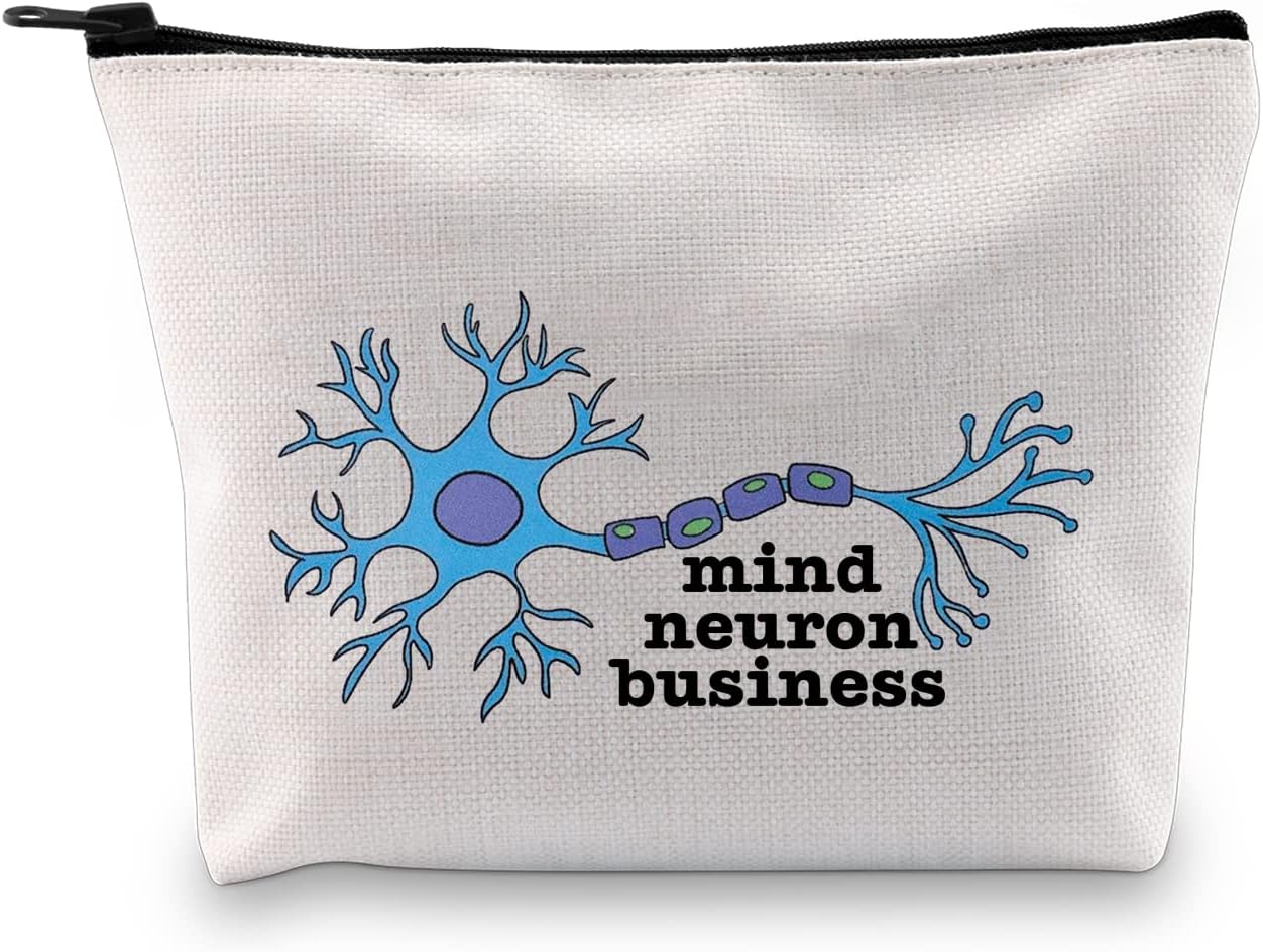 Amazon.com: G2TUP Neuroscience Gift Mind Neuron Business Makeup Bag ...