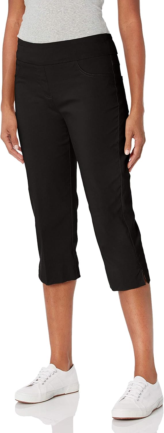 Ruby Rd. Women's Pull-on Super Stretch Solar Millennium Tech Cropped ...