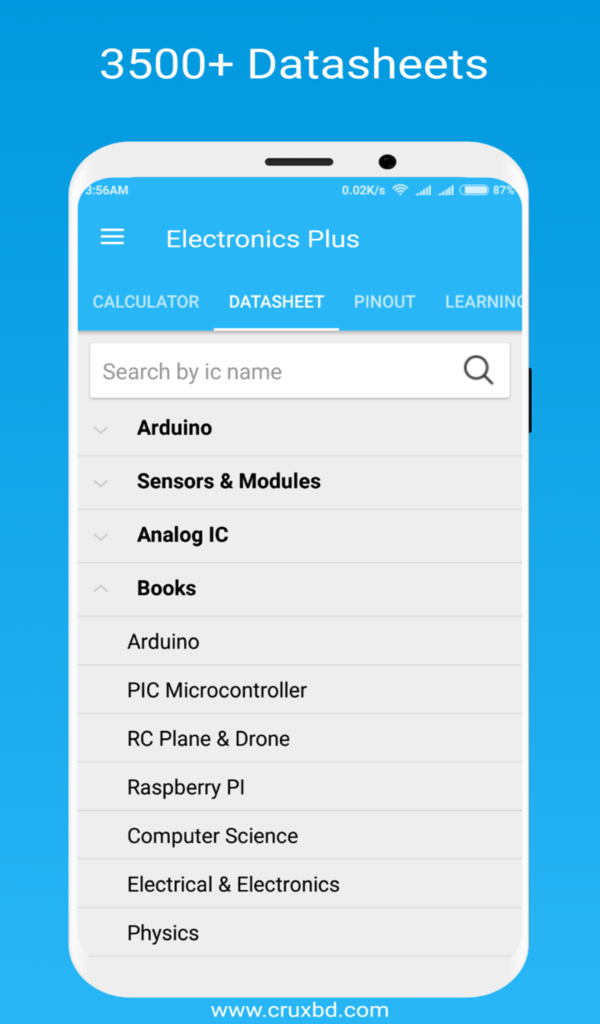 Electronics Plus : 100+ Calculator, 3500+ Datasheet, Pinouts, Learning ...