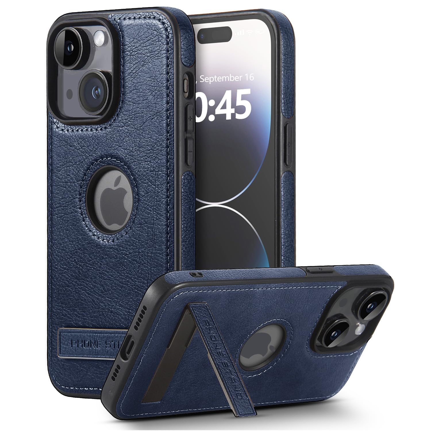 Amazon.com: KSELF Leather case for iPhone 15 Case, Thin Flexible Soft Grip Luxury Cover ...