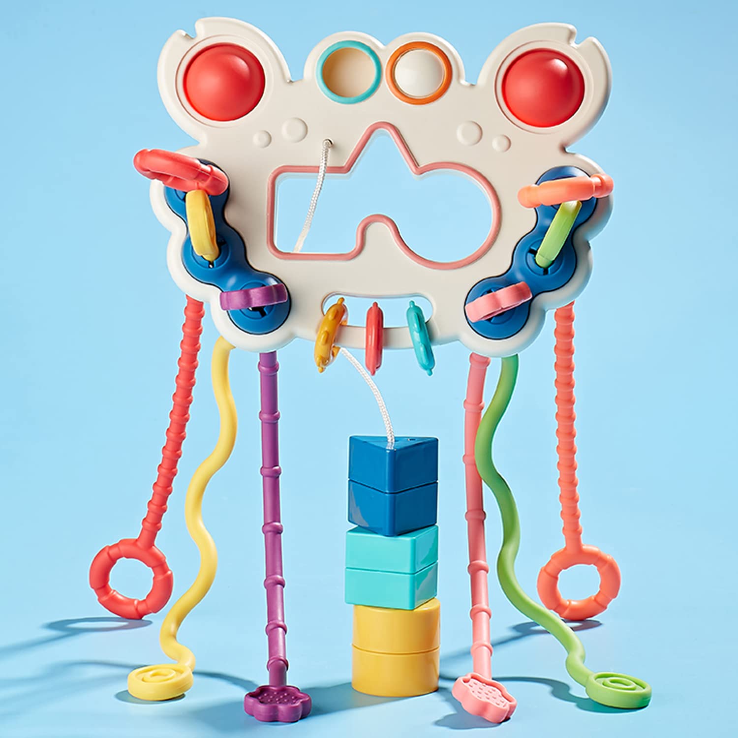 Amazon.com: Pull String Baby Toy for 18Mons+ Girls Boys, Montessori ...