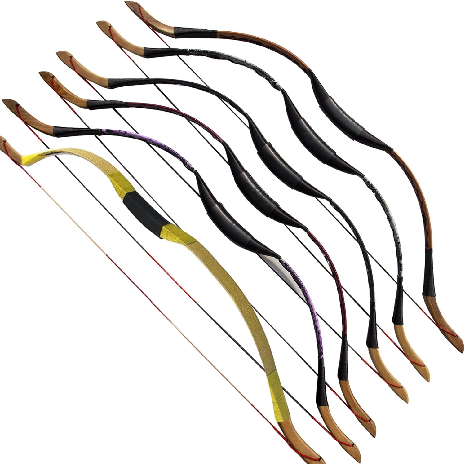 Amazon.com : 30LB Handmade 1.1m Traditional Longbow Recurve Bow Horse ...