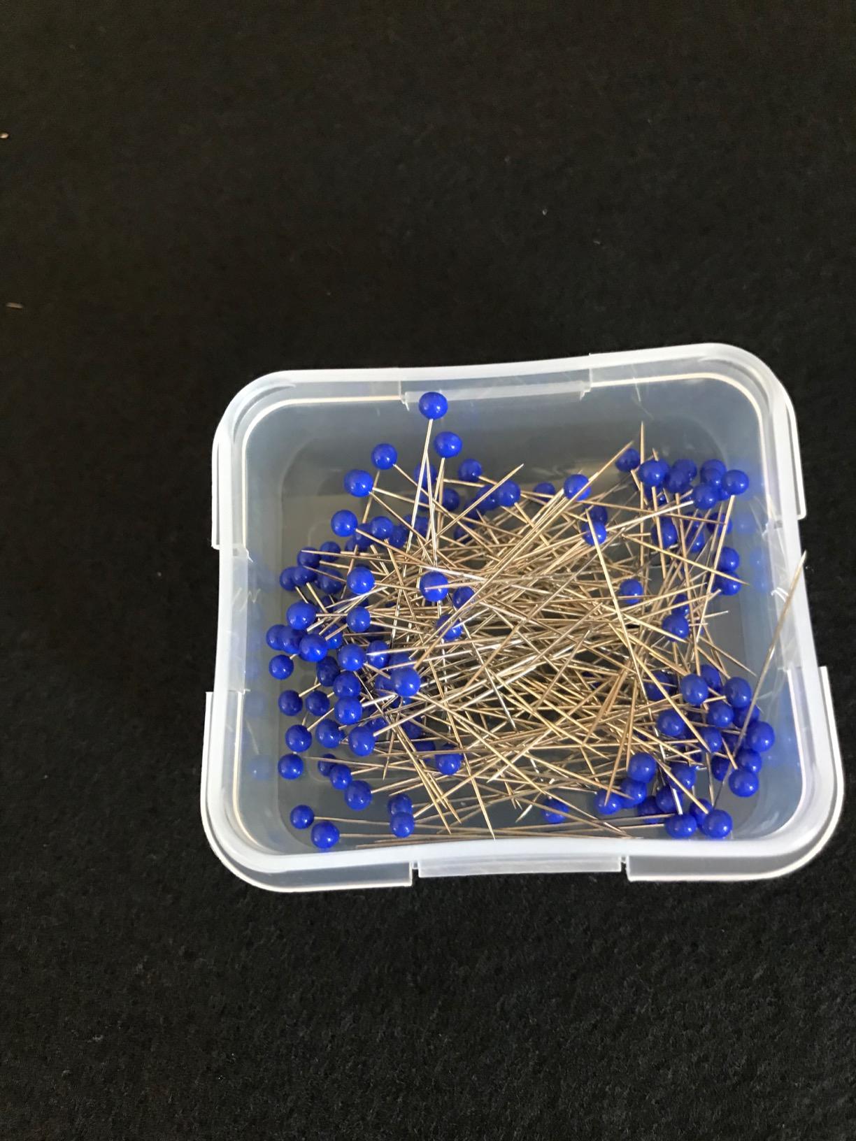 Dritz Ultra-Fine Glass Head Pins-Size 22 150/Pkg, Silver, 1-3/8-inch ...