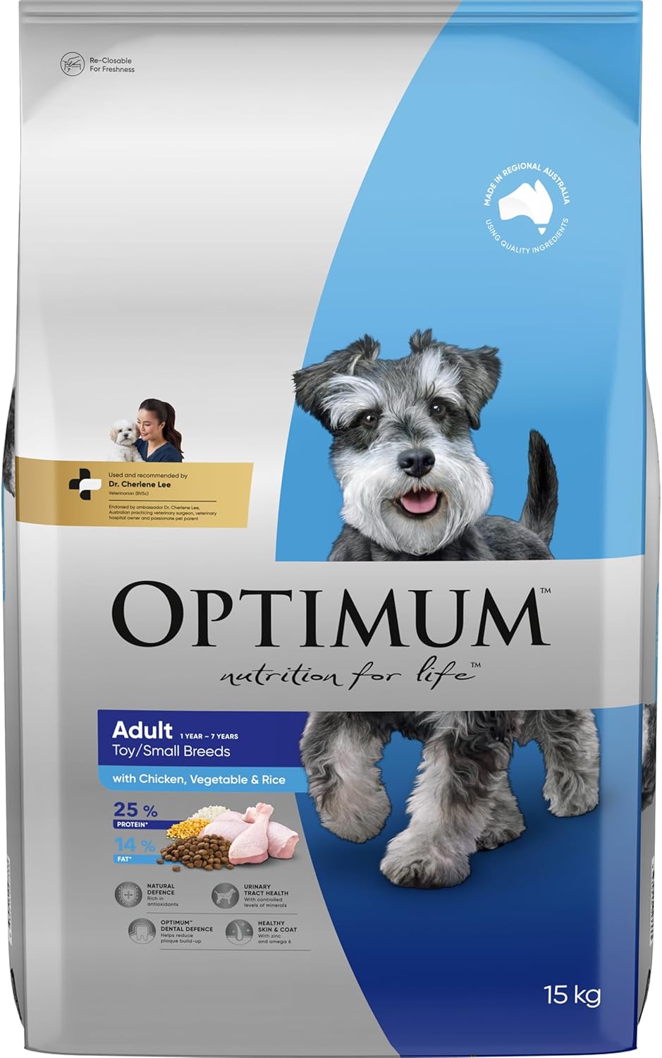 OPTIMUM Adult Toy/Small Breed Dry Dog Food with Chicken, Vegetables ...