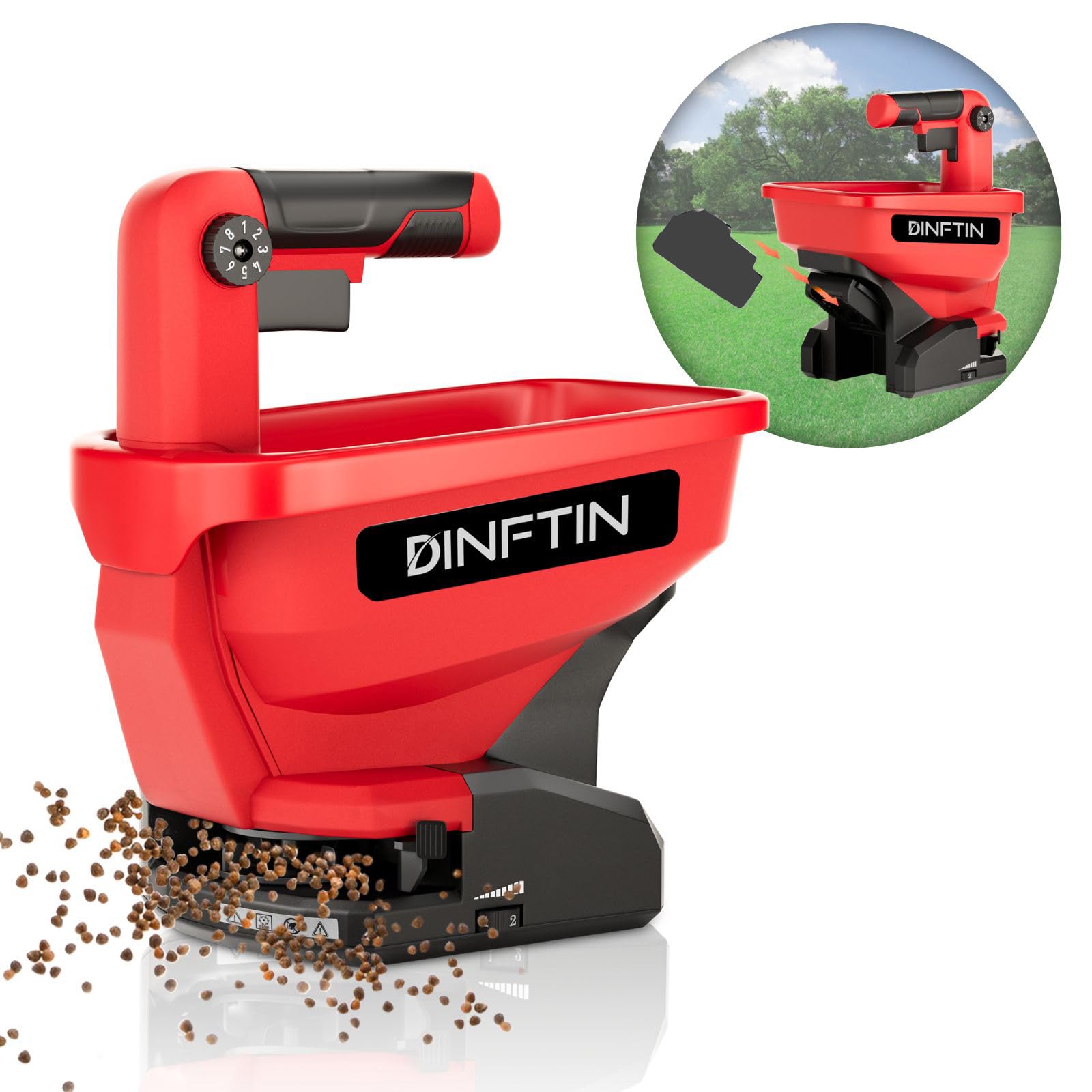 Snapklik.com : Dinftin Battery Operated Spreader Compatible For ...