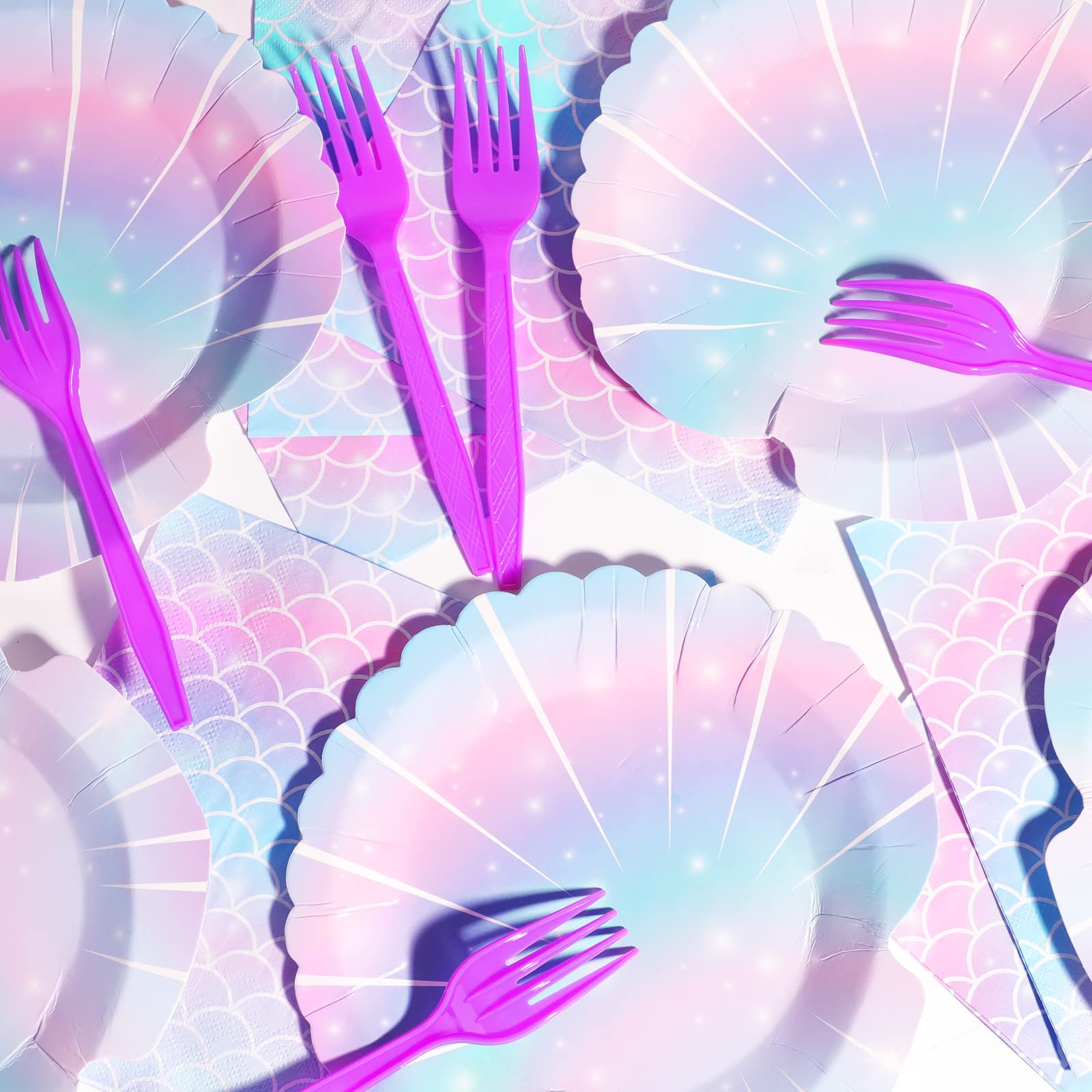 Snapklik.com : 96 Pieces Mermaids Themed Party Decorations Mini Under ...