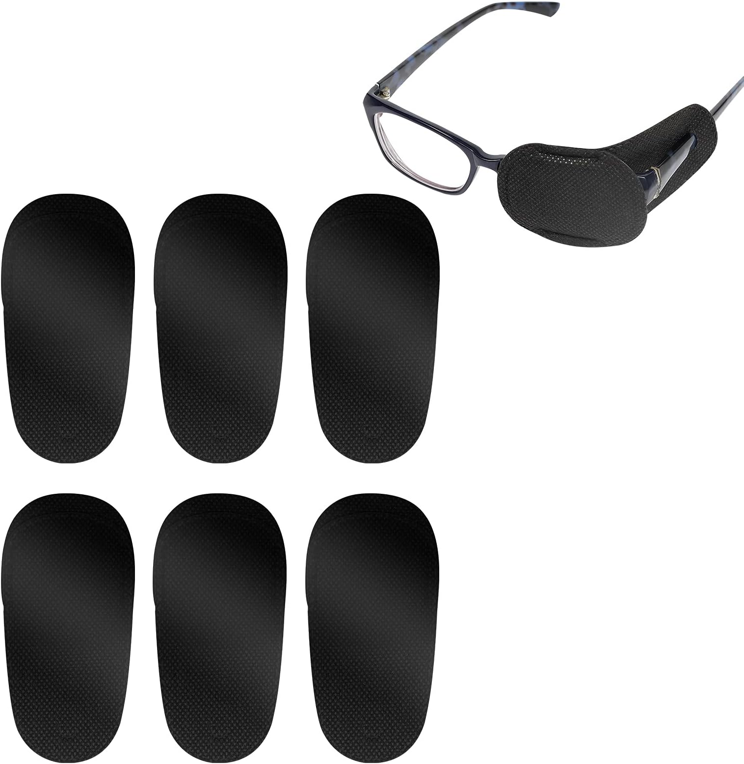 Amazon.com: LUTER 6pcs Eye Patches for Glasses, Reusable Non-Woven ...