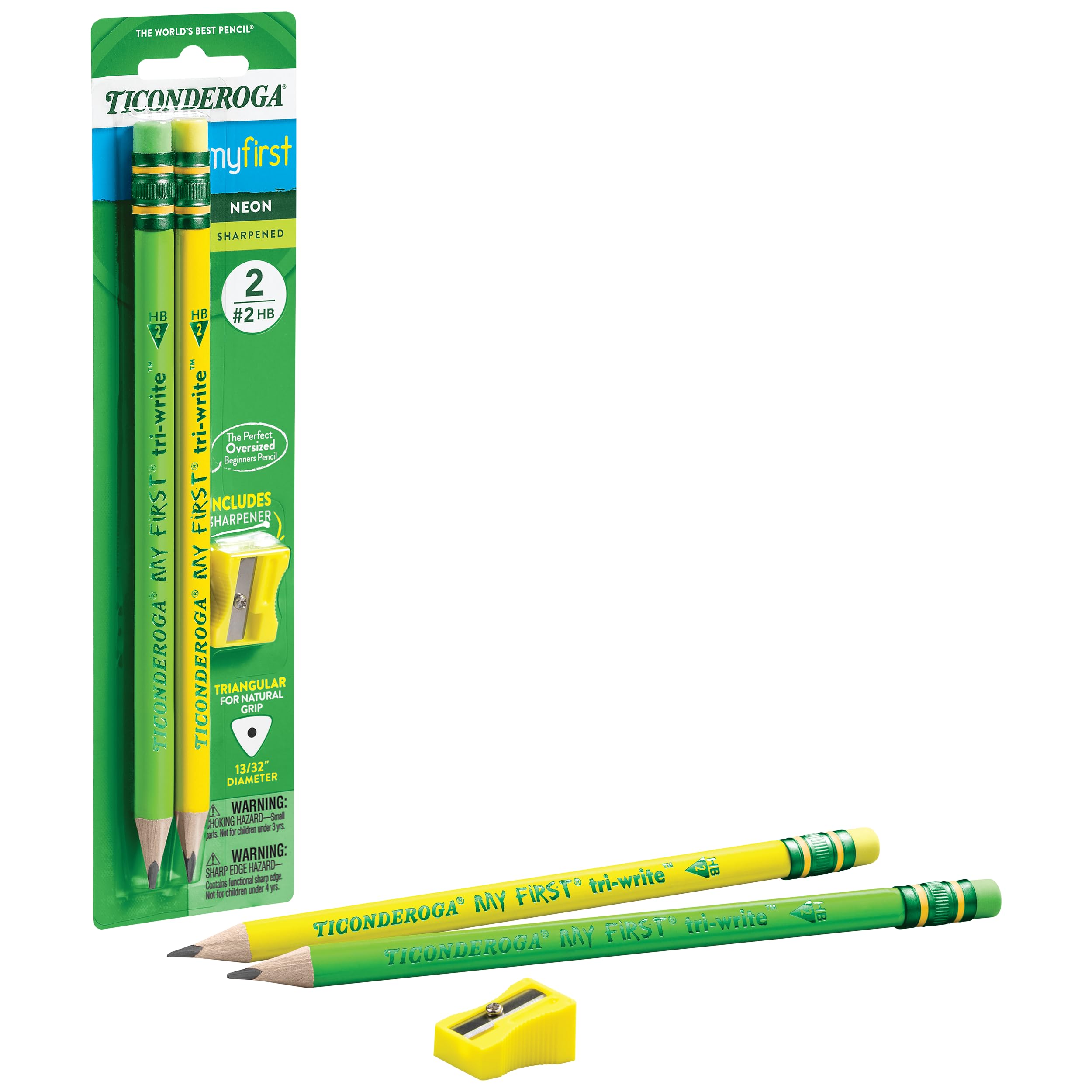 Snapklik.com : Ticonderoga My First Tri-Write Wood-Cased Pencils