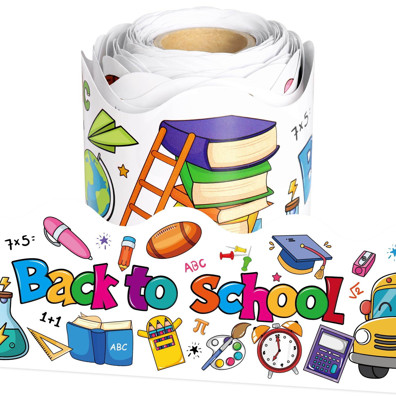 Snapklik.com : 32.8 Feet Back To School Bulletin Board Borders, First ...