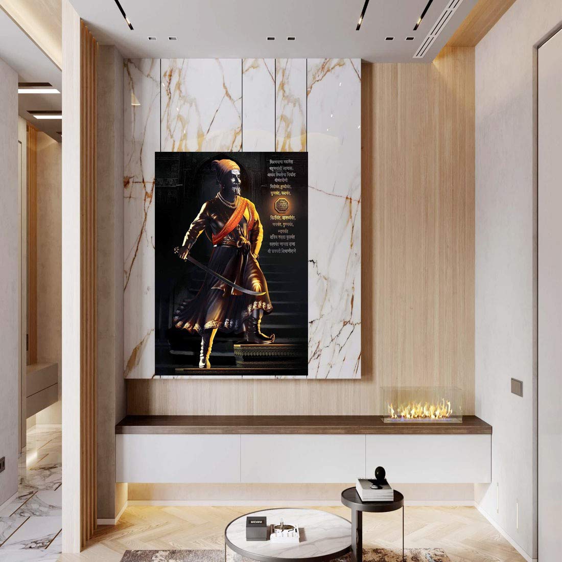 Buy Voorkoms® Shambha Ji Maharaj and Shivaji Maharaj Combo Poster Fully ...