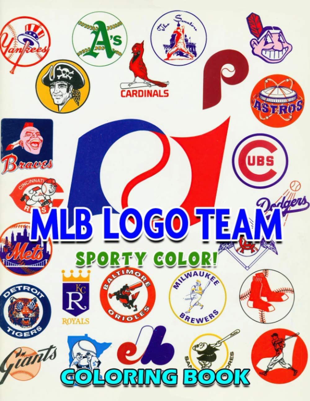 Buy Sporty Color! MLB Team Logo Coloring Page: A Coloring Book ...