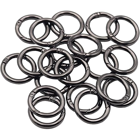 Amazon.com: JCBIZ 6pcs 35mm Round Spring Snap Hooks Clip DIY ...