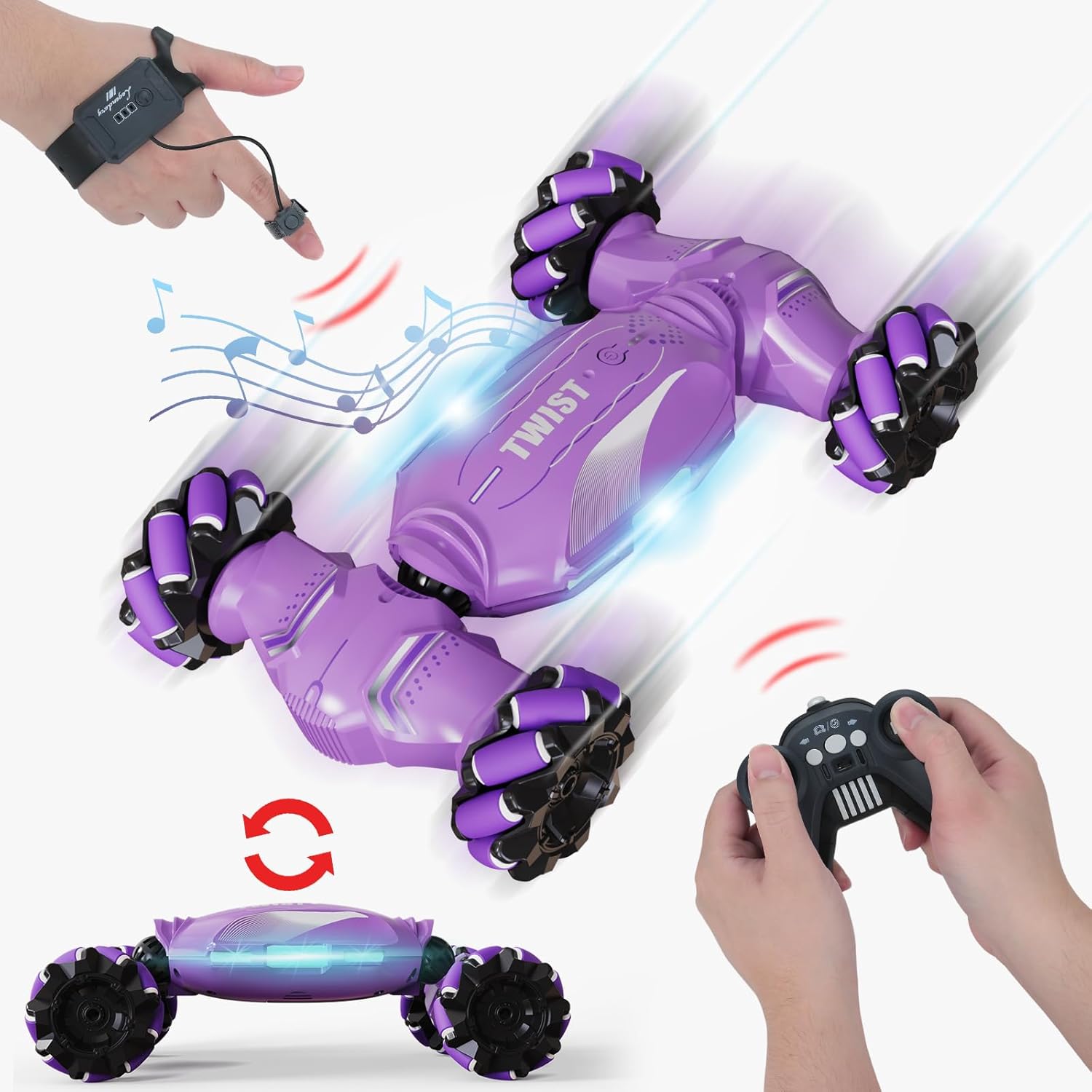 Amazon.com: Gesture Sensing RC Stunt Car - Hand Controlled Remote ...