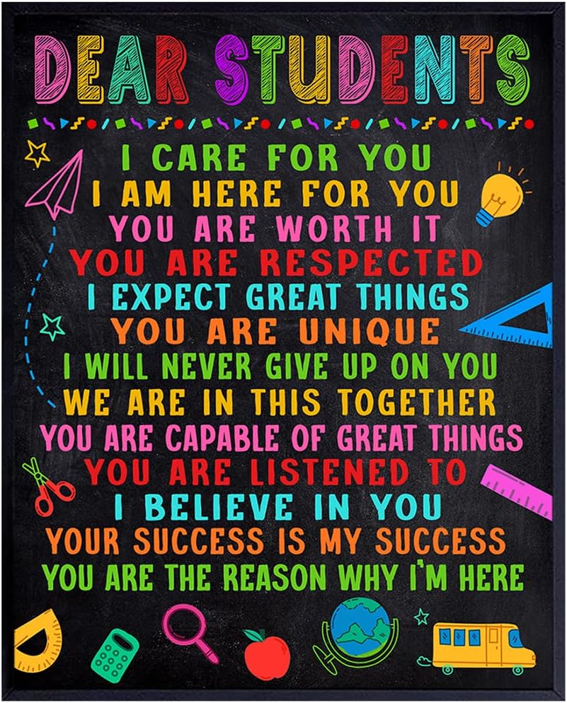 Amazon.com: Classroom Decor Gift - Teacher Supplies - School Wall Decor ...