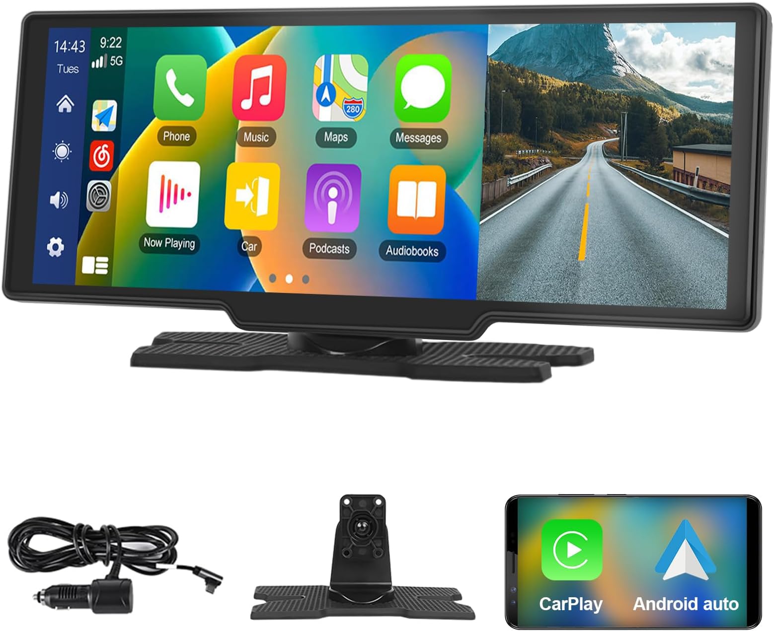 Écran CarPlay Voiture sans Fil 10.26" CarByNevo D3 Pro - Autoradio ...