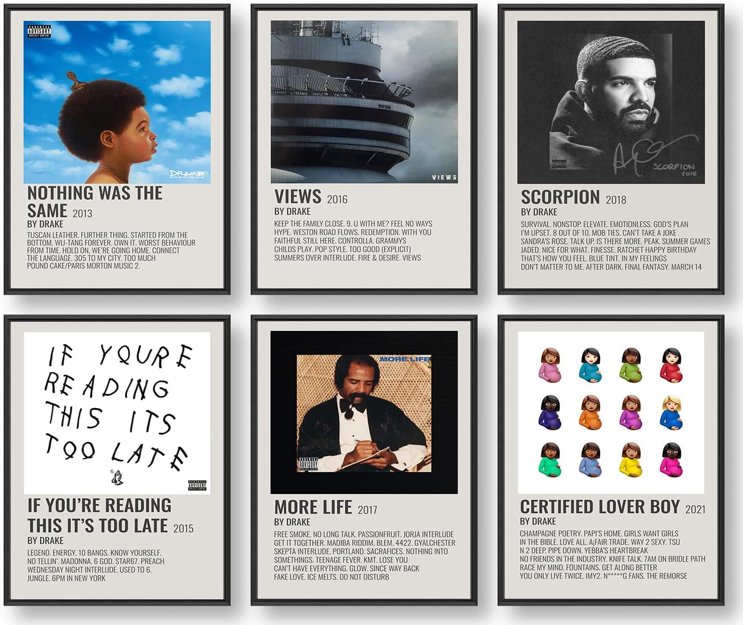 Amazon.com: IZOOMIHOME Drake Poster, Album Cover Limited Edition ...