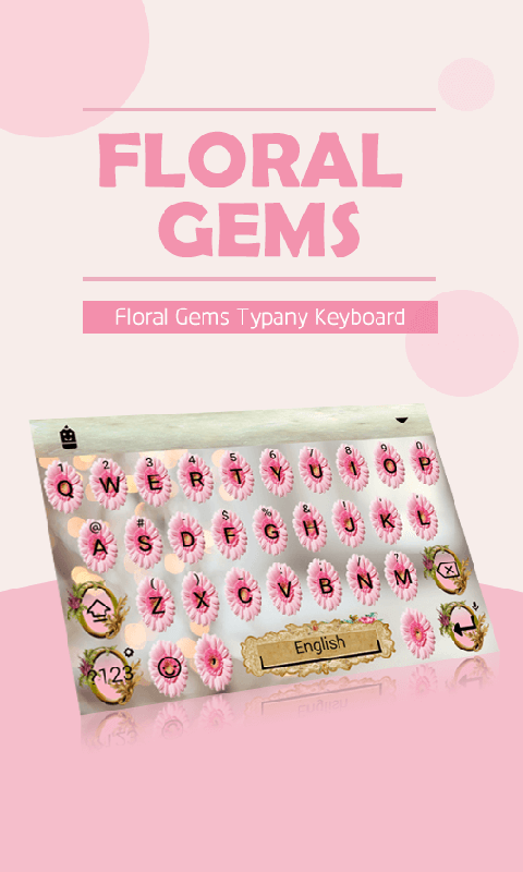 Floral Gems Theme&Emoji Keyboard - App on Amazon Appstore