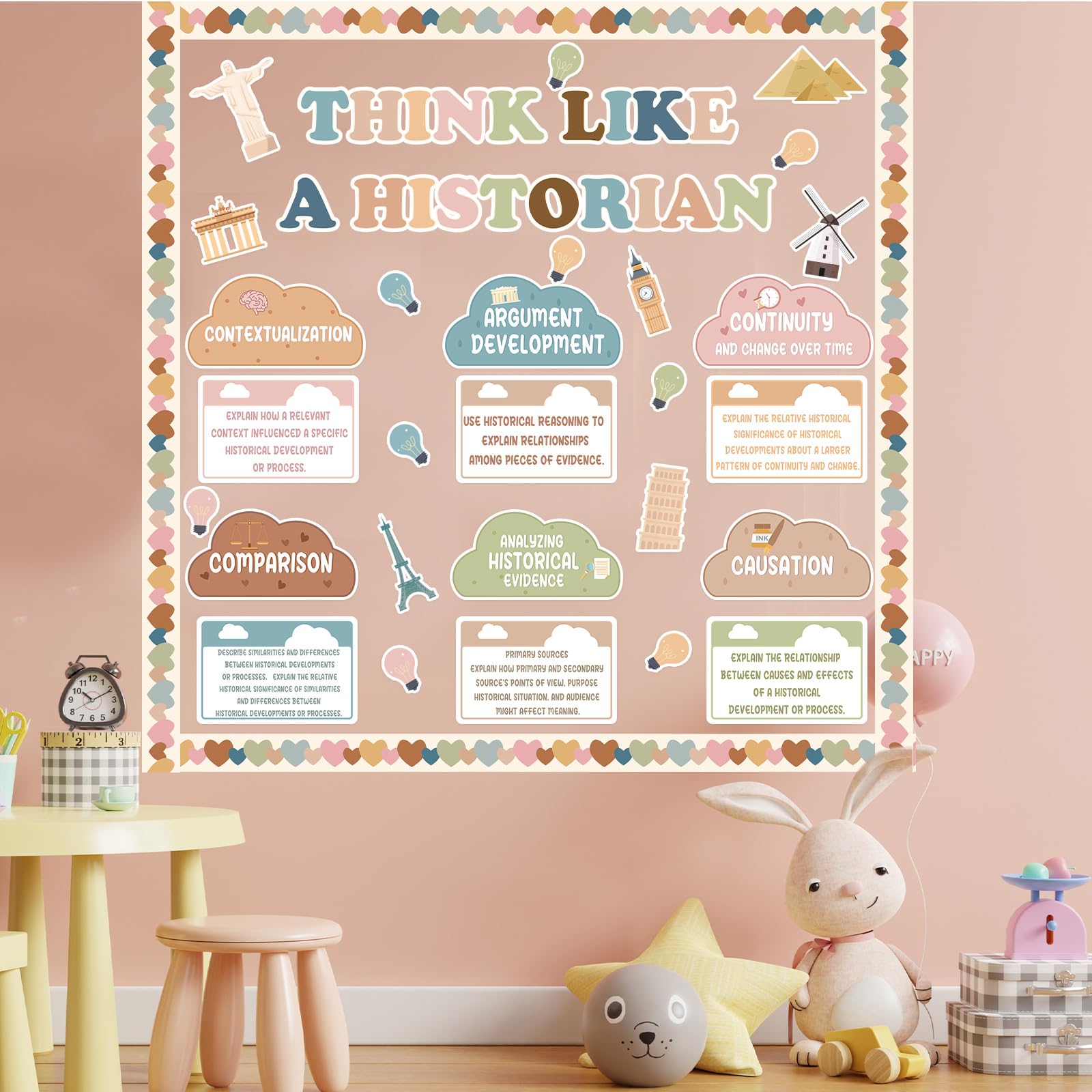 Snapklik.com : History Class Bulletin Board Set For Classroom ...
