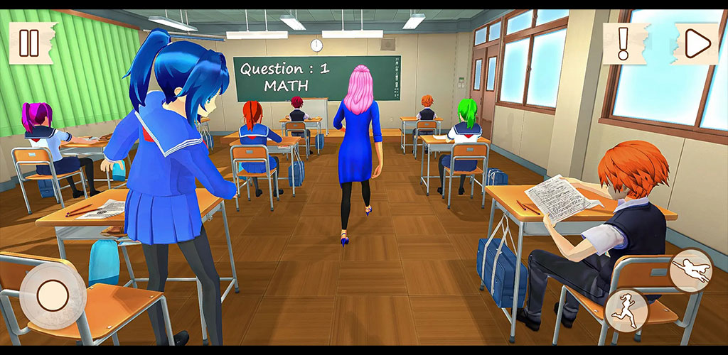 Anime High School Girl Life Simulator Games – High School Crush 2024 ...