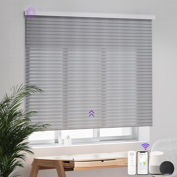 Amazon.com: Smart Blinds Motorized Horizontal Window Blinds, Astomi ...