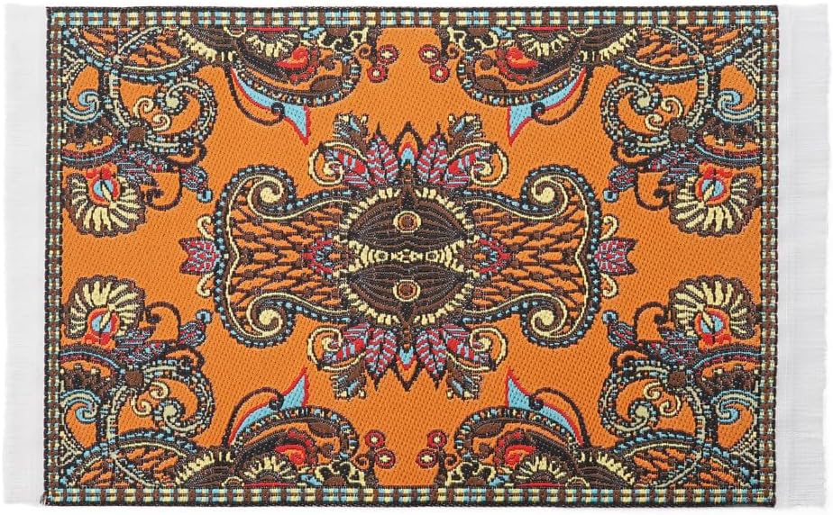 Amazon.com: Odoria Dollhouse Area Rug Miniature: 1/12 Scale Throw ...
