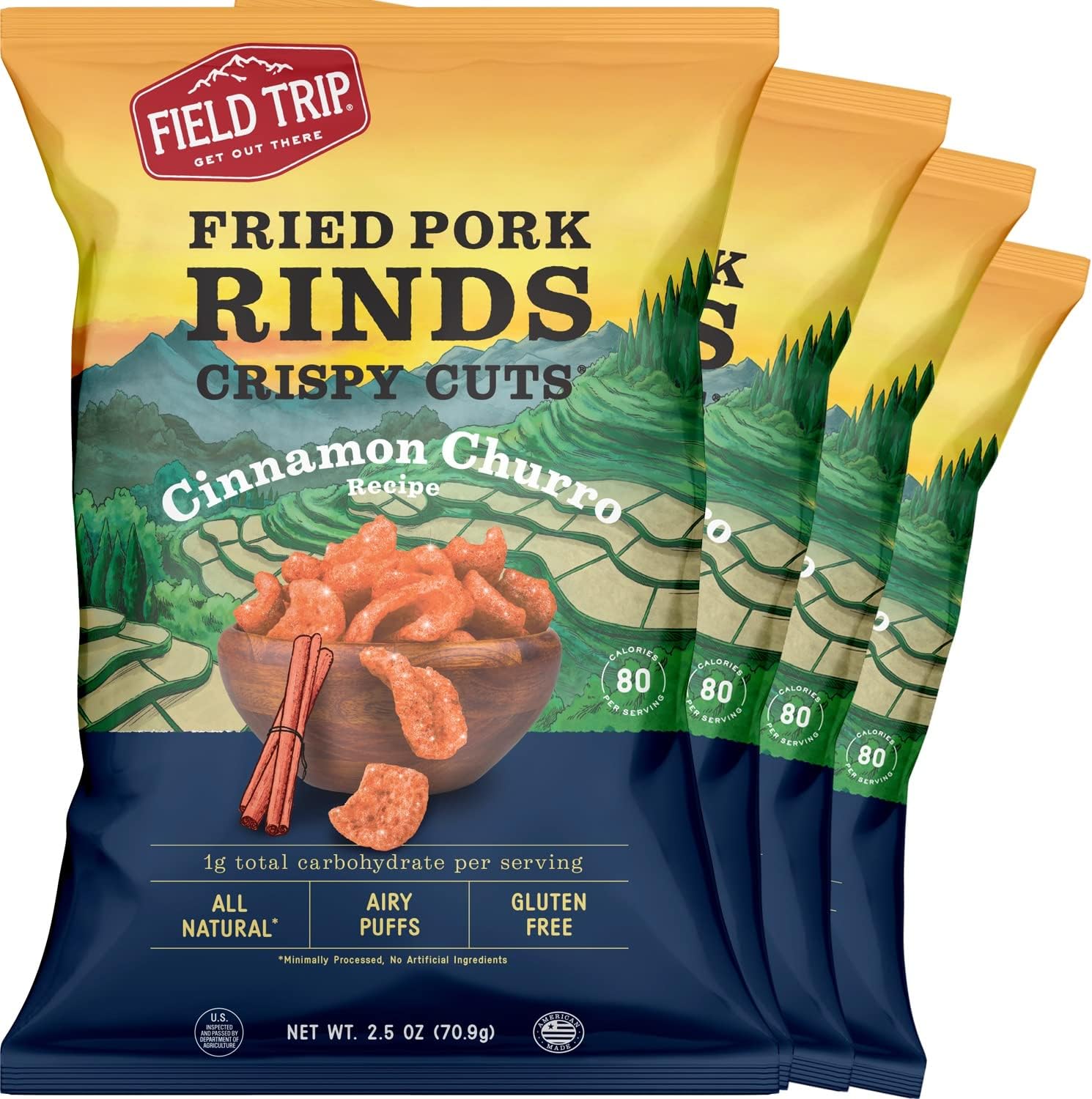 Amazon.com: Field Trip Gluten Free Pork Rinds, Paleo and Keto Friendly ...