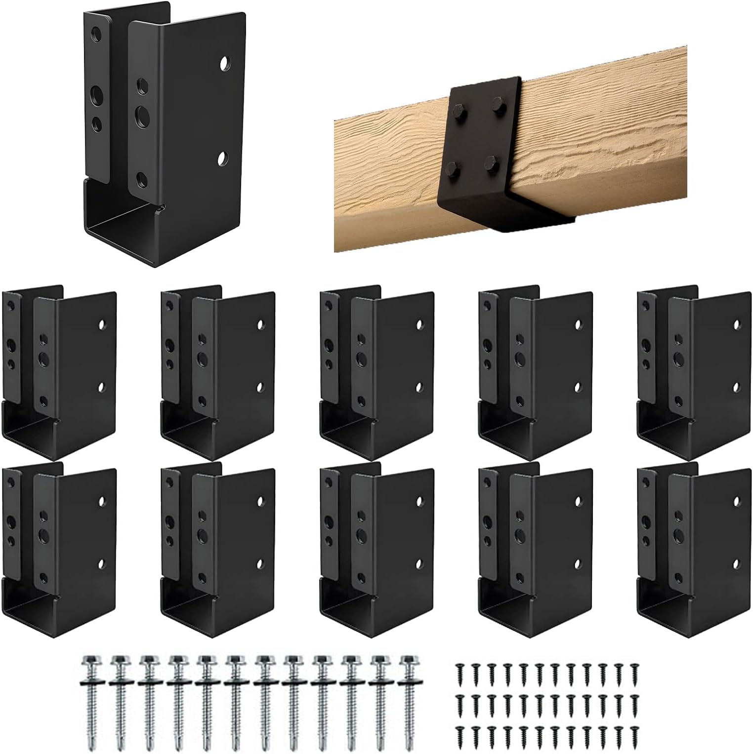 Amazon.com: Concealed Joist Hanger (12 Pack), 2"x4" Outdoor Trim ...