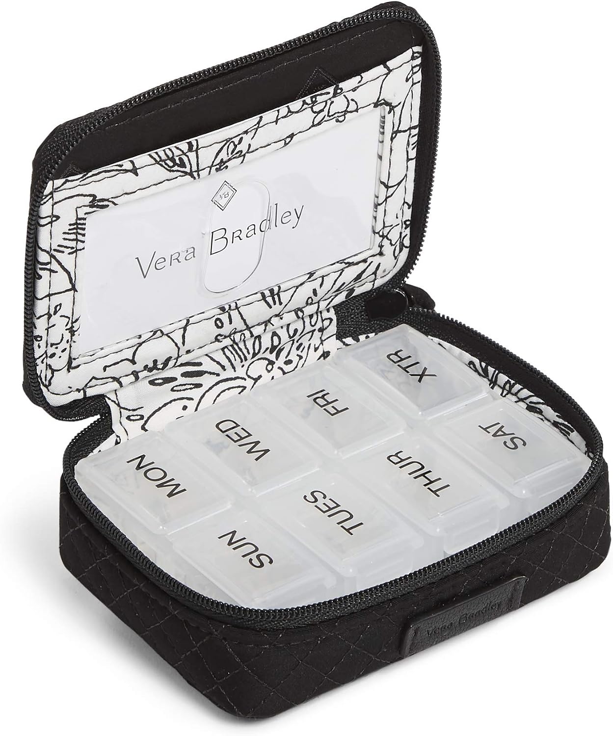 Amazon.com: Vera Bradley Women's Microfiber Travel Pill Organizer ...