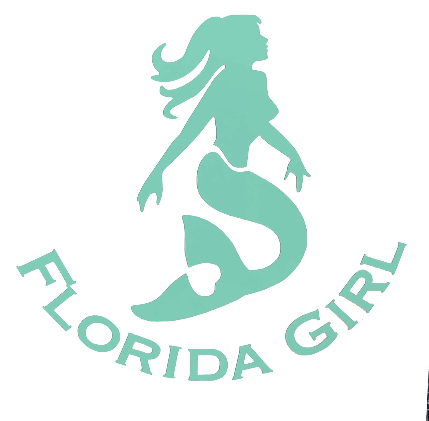 Amazon.com: Custom Sea Nymph Florida Girl Vinyl Decal - Mermaid Beach ...