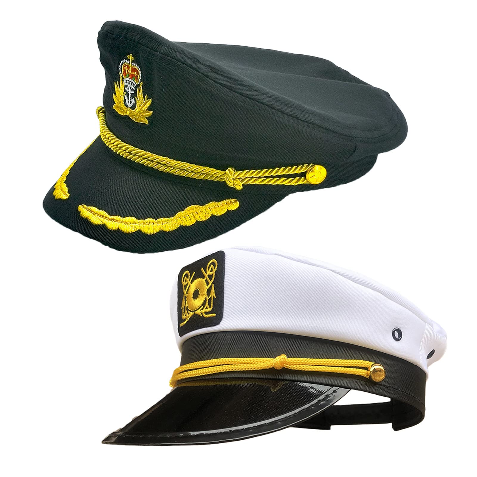 Amazon.com: NCWIND Yacht Captain Hat,Sailor Hat,Boat Captain hat,Navy ...