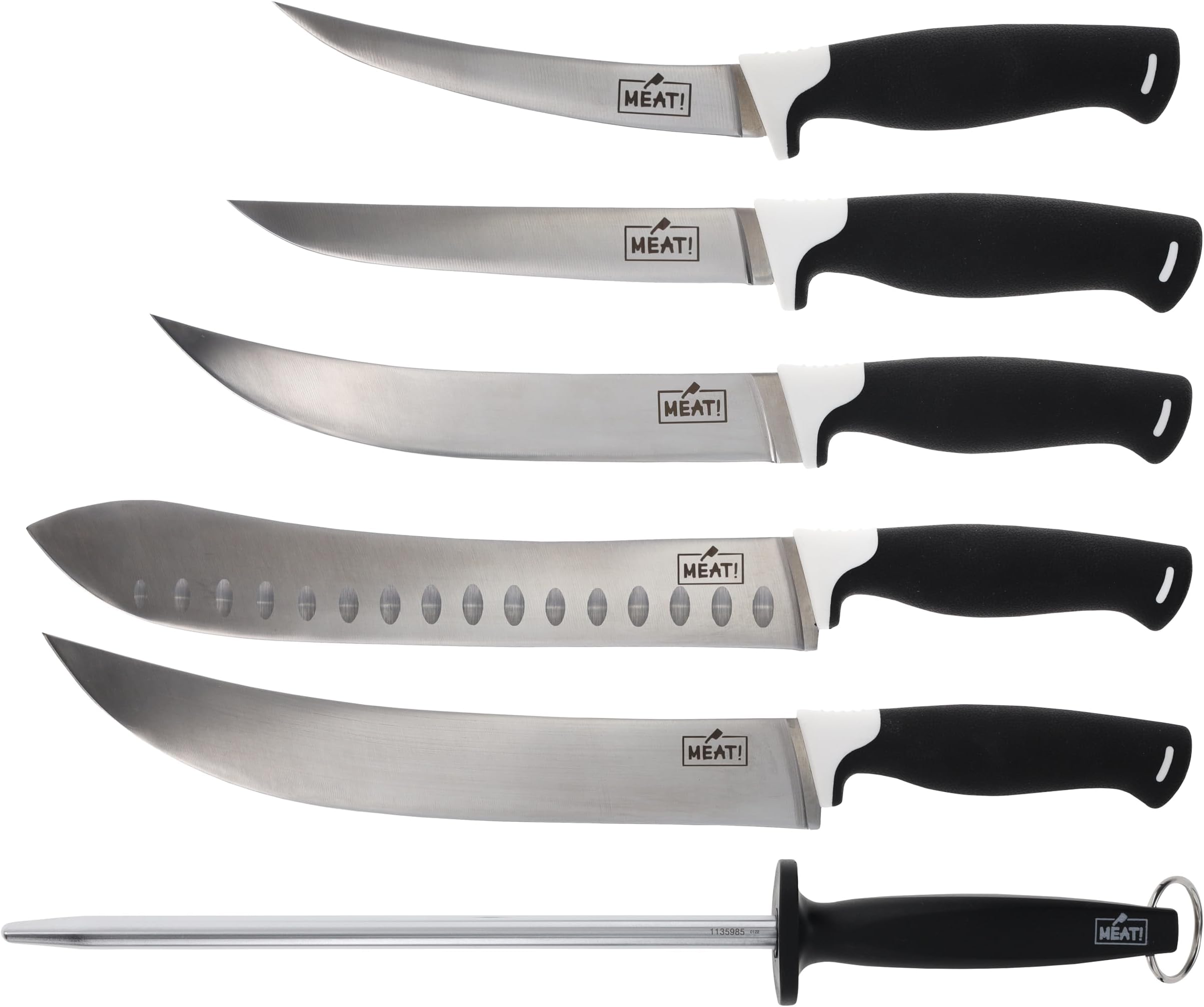 Amazon.com: Jero Pro Butcher Set - 6-Piece Meat Processing Knife Set ...