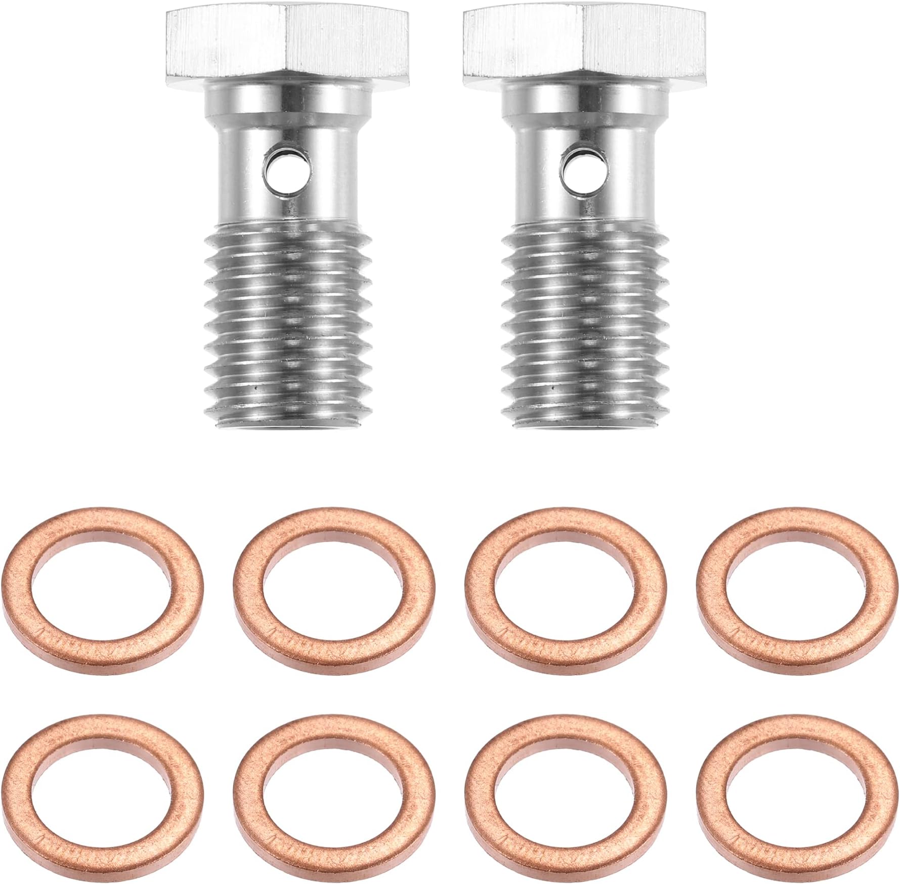Amazon.com: X AUTOHAUX 2 Set Universal Auto Banjo Bolt Brake Fitting ...